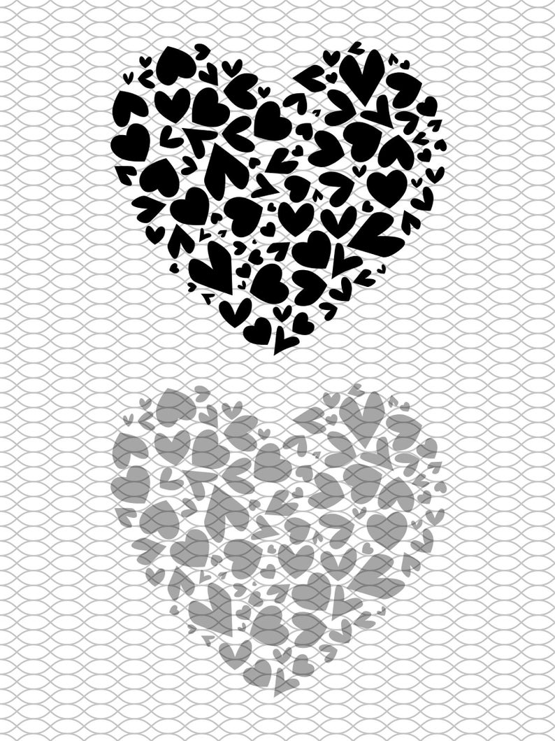 Heart Svg File, Cut File for Cricut, Valentines Day Svg, Heart Clipart ...