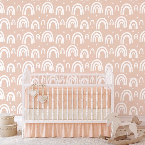Rainbow Wallpaper Removable Wallpaper Peel and Stick Wall - Etsy