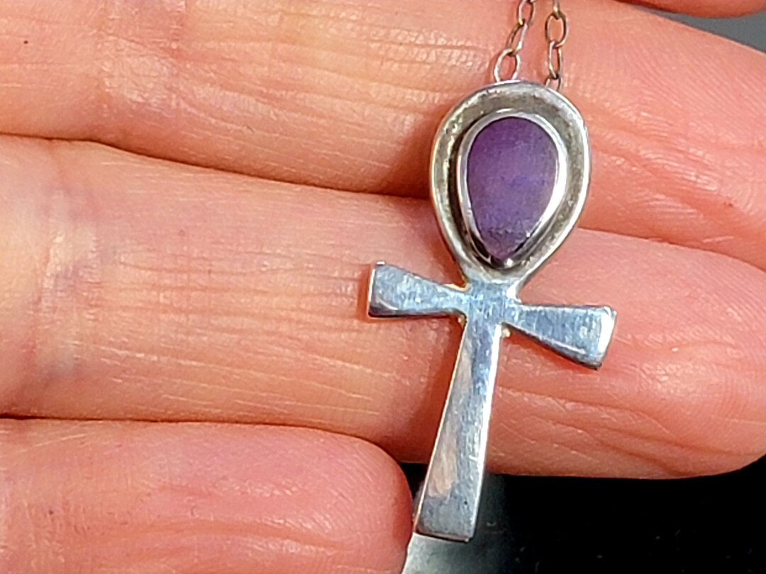 Small 925 Sterling Silver Ankh Egyptian Necklace, Sterling Silver Ankh ...