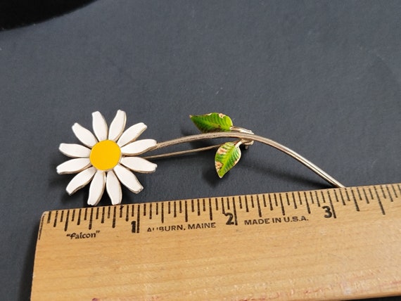 Large Gerber daisy brooch vintage, flower daisy jewel… - Gem