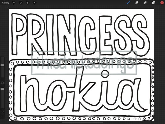 Princess Nokia Coloring Page - Etsy