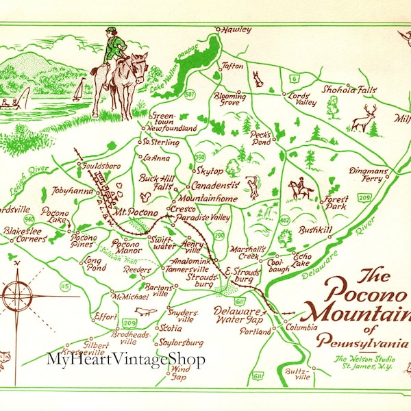 Pocono Mountains - Etsy