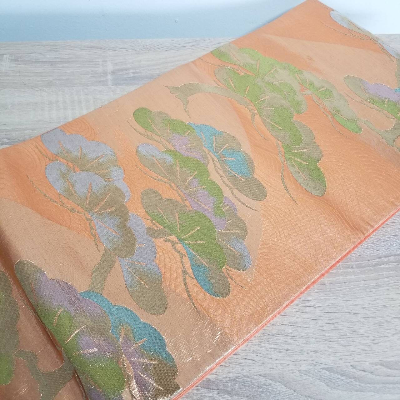 Vintage Embroidered Obi Belt / Pine Motif / Silk / 11.81inch X - Etsy