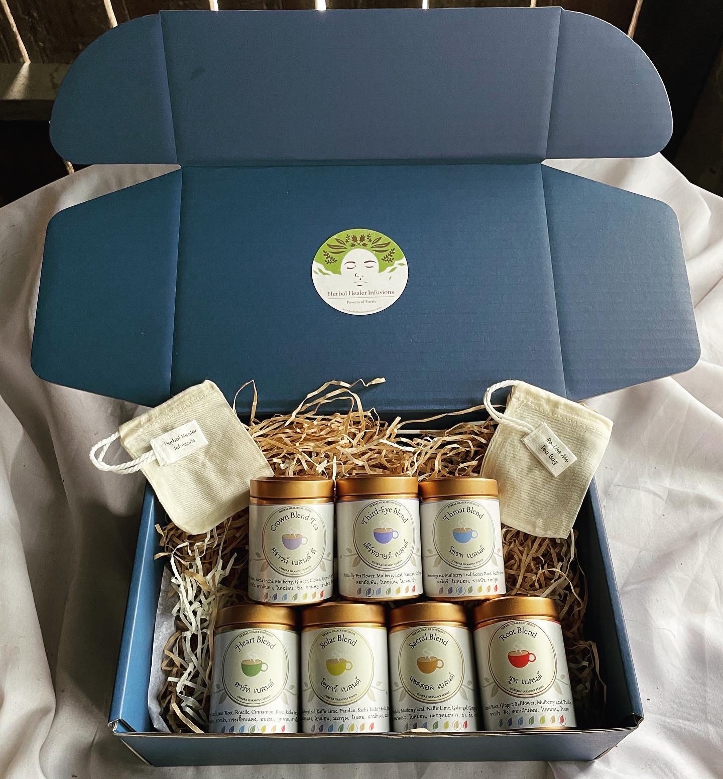 Chakra Tea Blends - FREE Reusable Tea Bag - Tea Bundle Sampler - No ...