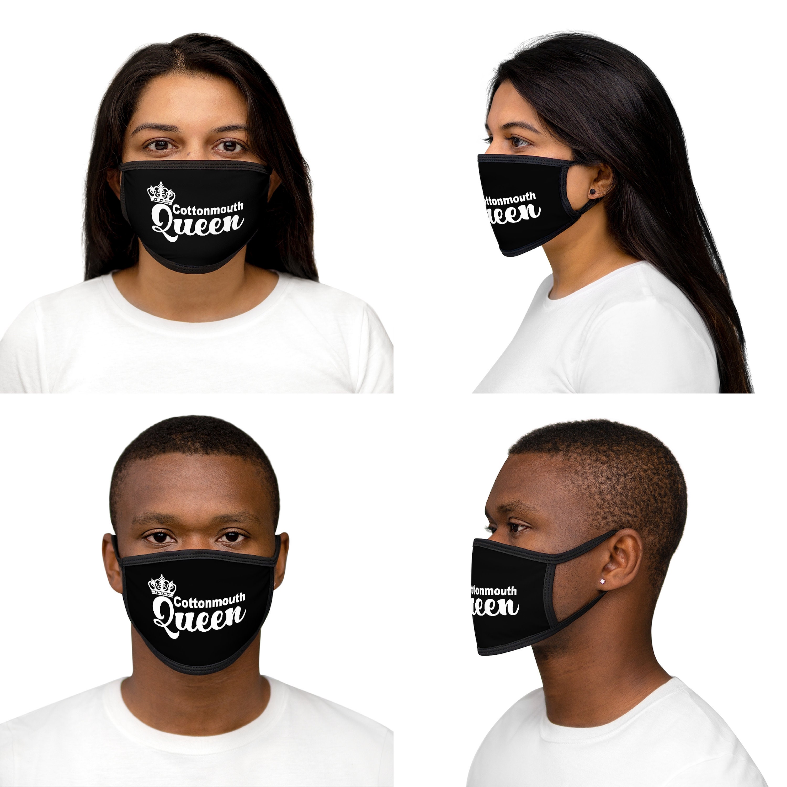 2 Mask Combo Pack Cottonmouth King & Queen Face Mask His - Etsy