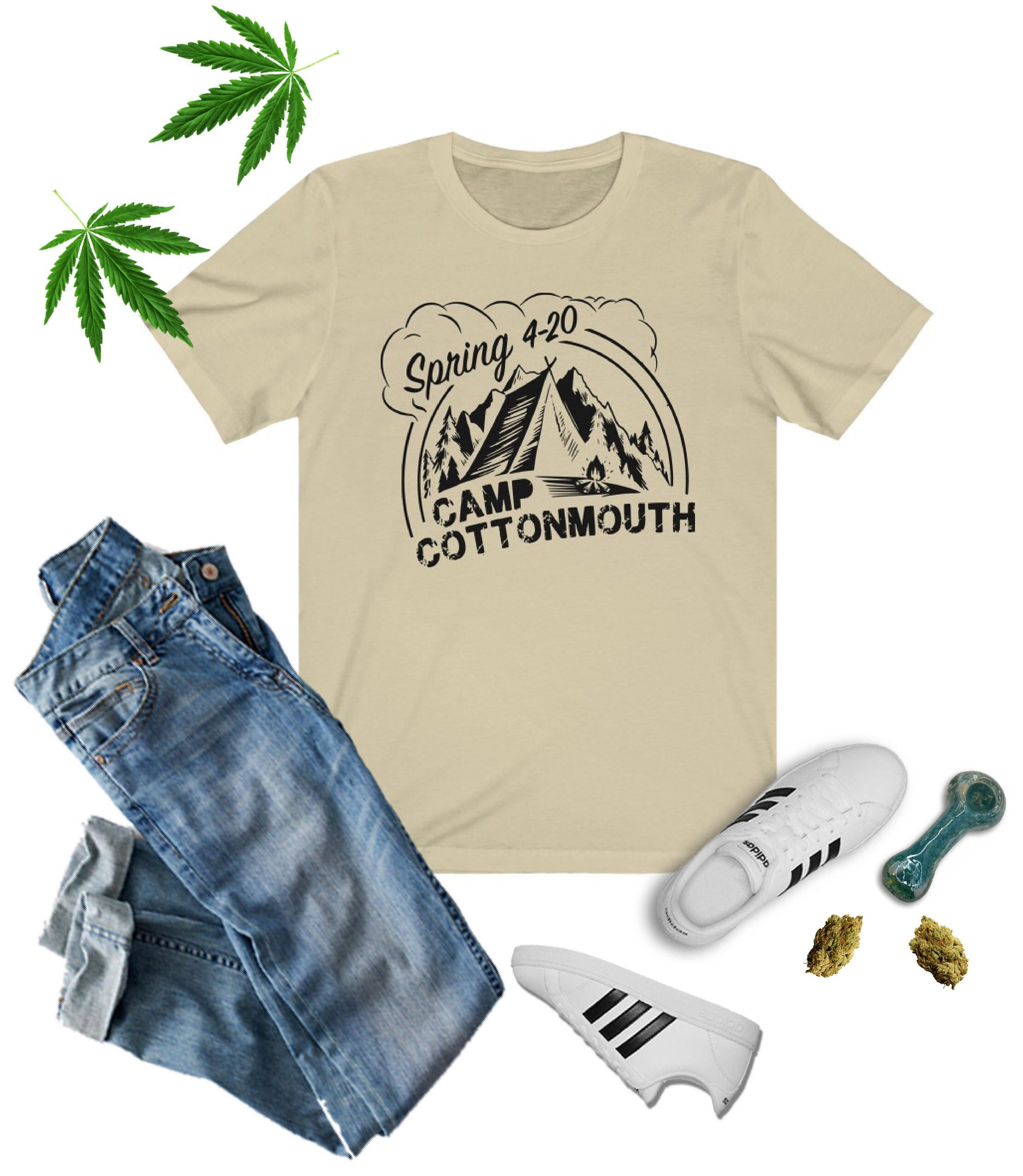 Funny Weed Shirt Camp Cottonmouth | MJ Gift | Gift for Stoner | 420 ...