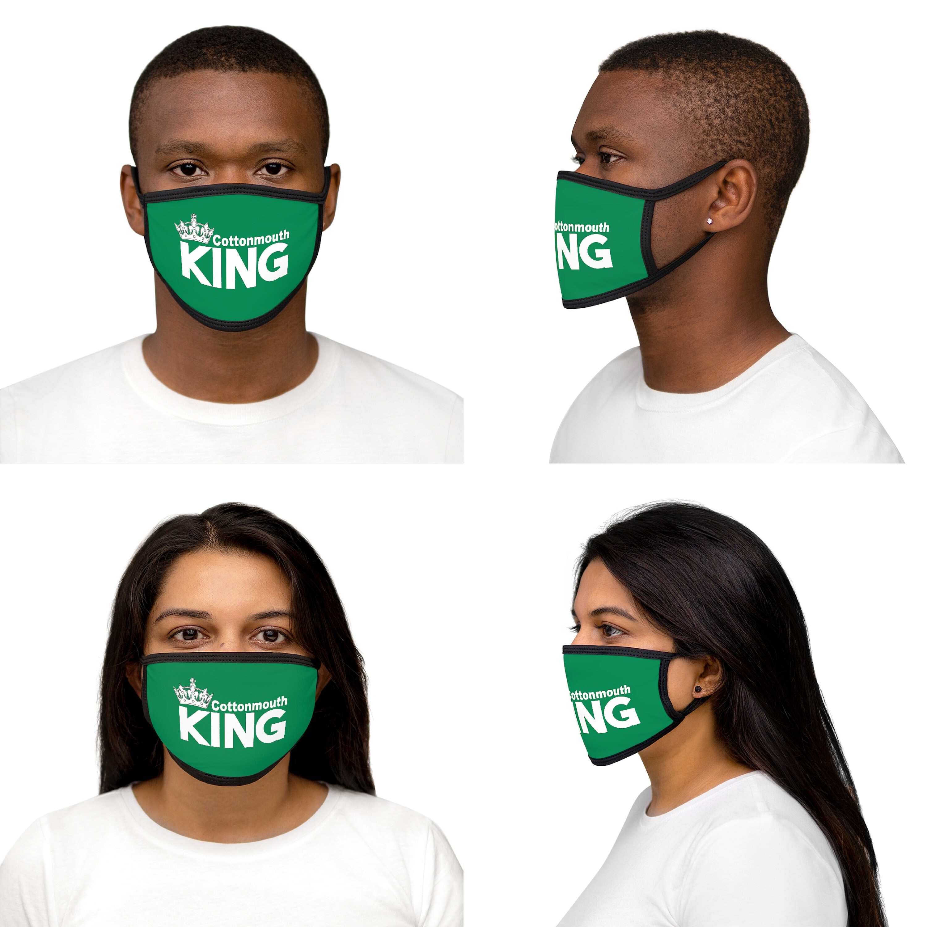 Cottonmouth King Face Mask, Mens King Face Mask, Stoner Face Mask, 420 ...