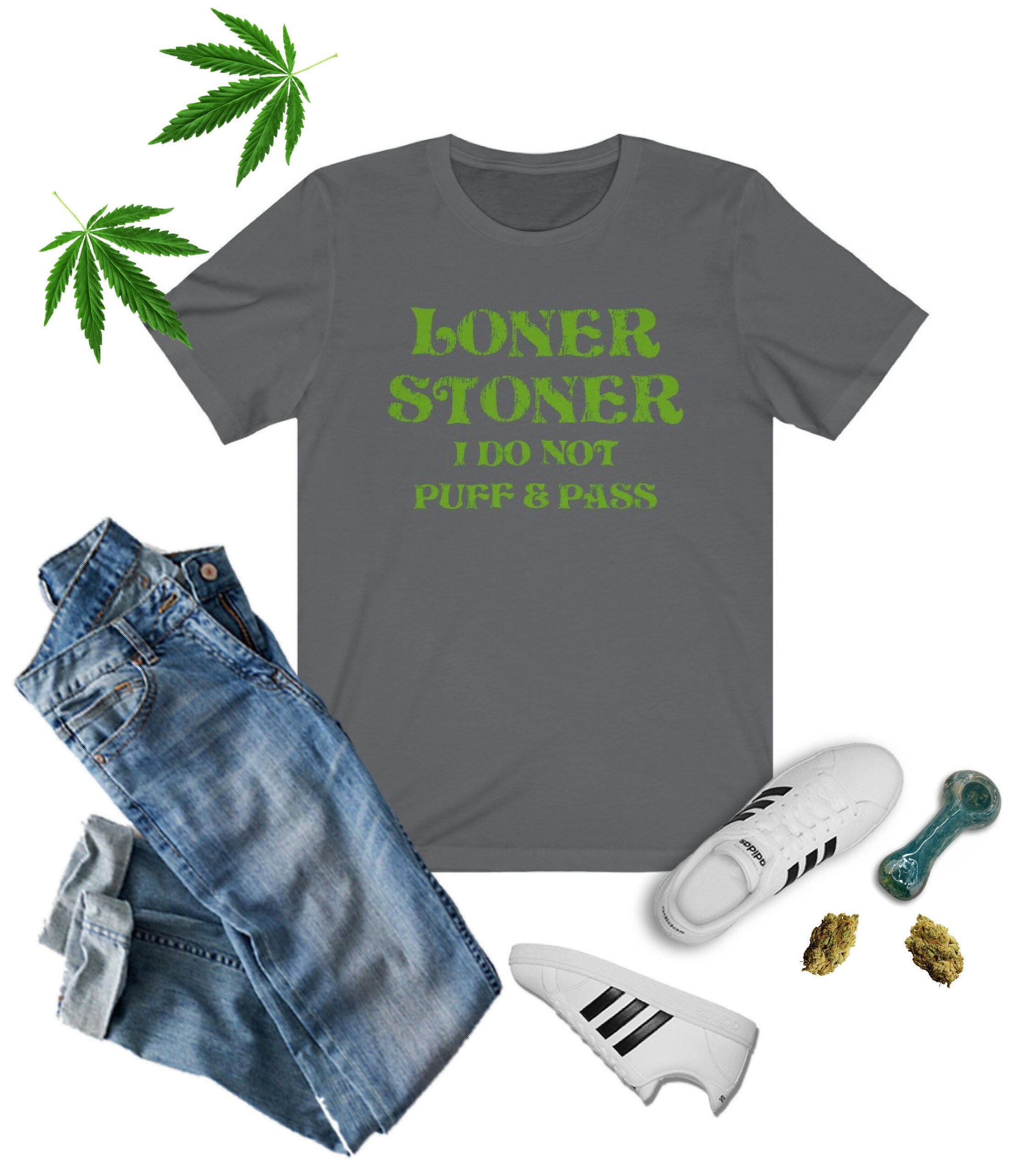 Loner Stoner T-shirt, Introverted Stoner Shirt, Introvert Shirt, Social ...