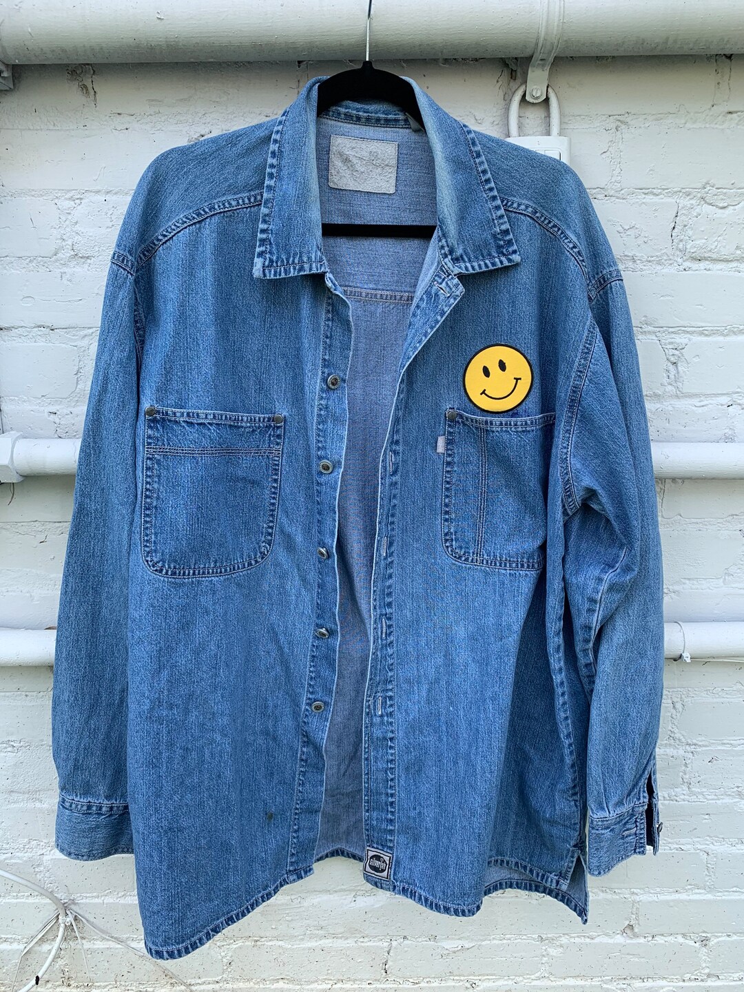Vintage 90s Silvertab Levi Denim Button Up - Etsy