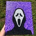 Trippy Ghostface Painting, Wall Art, Hand-painted, Scream, Wall Decor ...