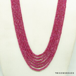 Natural Ruby Beads Strands /natural Mozambique Ruby Smooth Beads ...