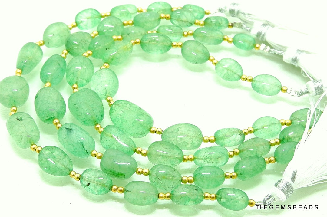Emerald Tumble Shape Beads, Emerald Tumbles, Emerald Nugget Shape Beads ...