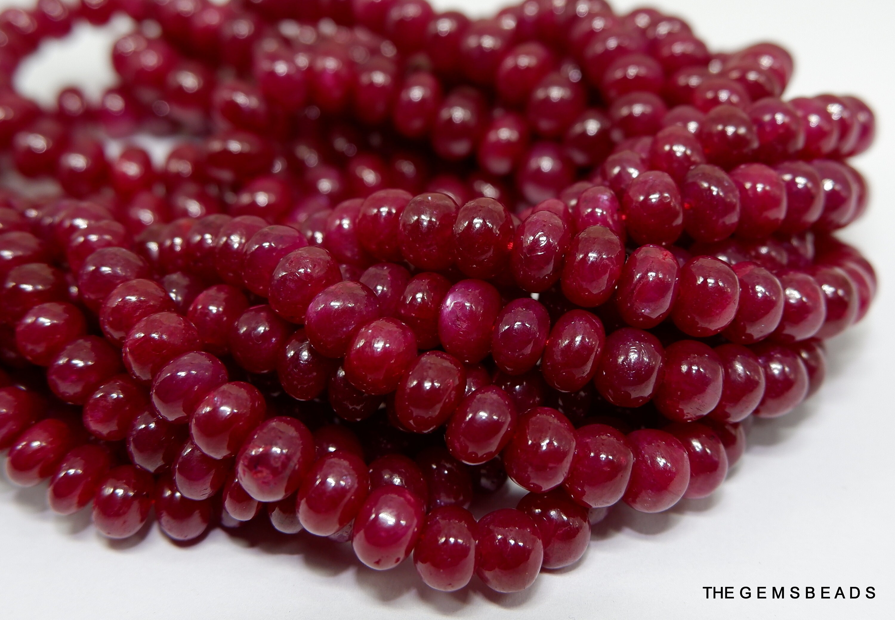 Natural African Mozambique Ruby Beads Necklace natural - Etsy