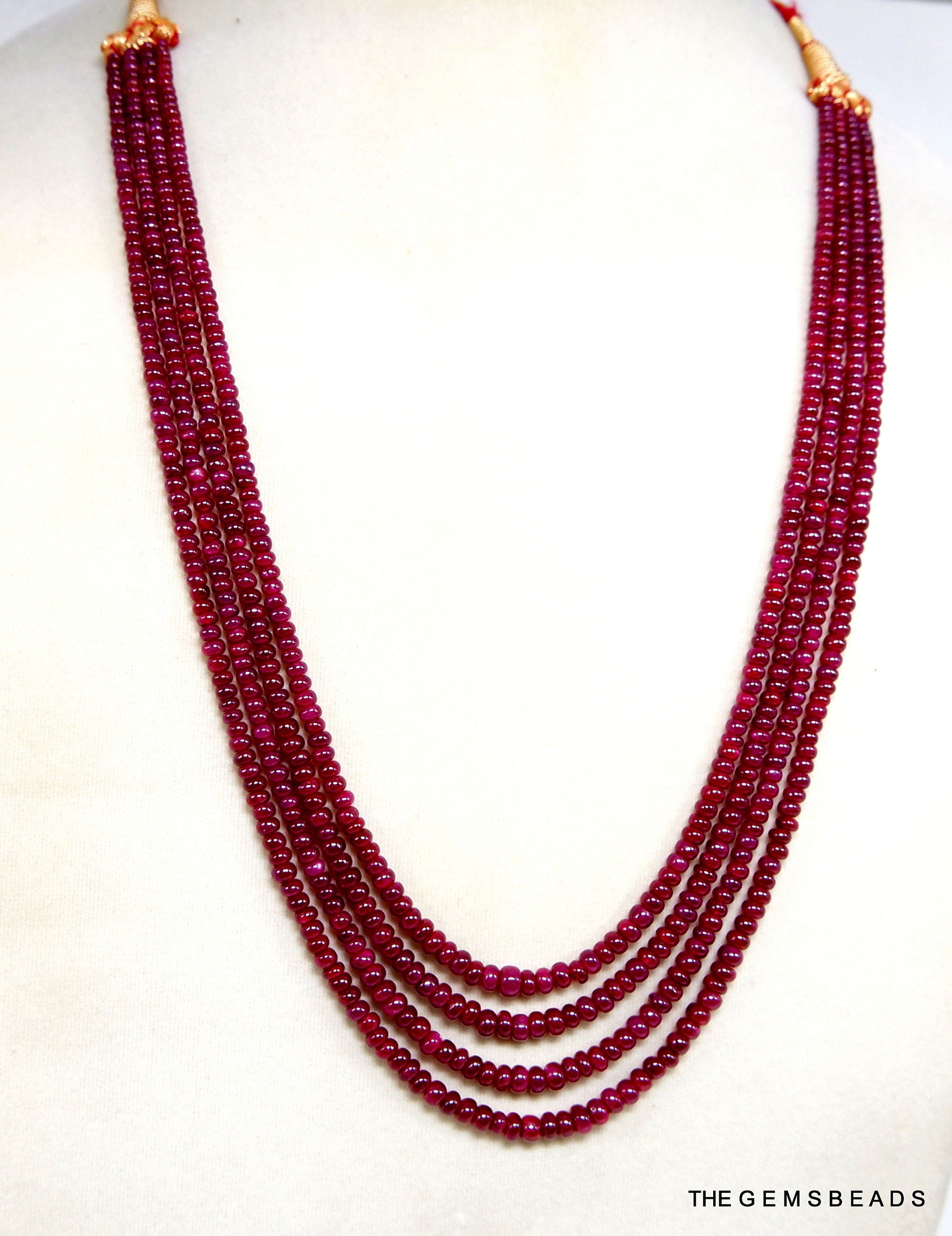 Ruby Beads Finest Quality Ruby Beads Natural Ruby Smooth - Etsy
