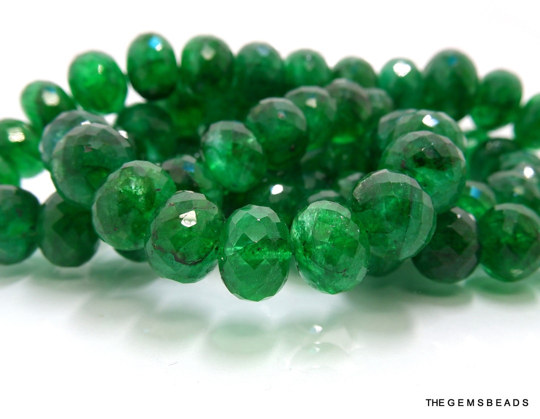 Natural Beryl Emerald Green Beads, Big Size Beryl Emerald Beads, 10MM ...