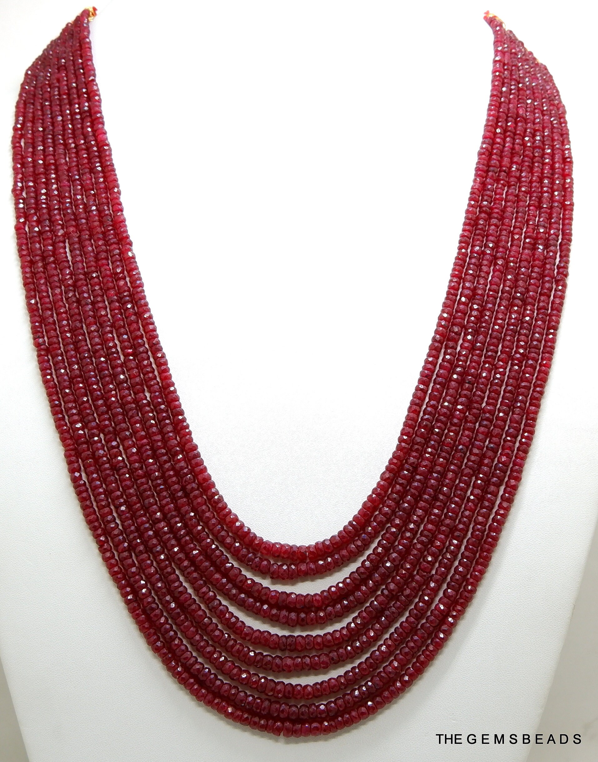 Natural Ruby Beads, Nicely Faceted African Ruby Beads, 3MM to 4.5MM ...
