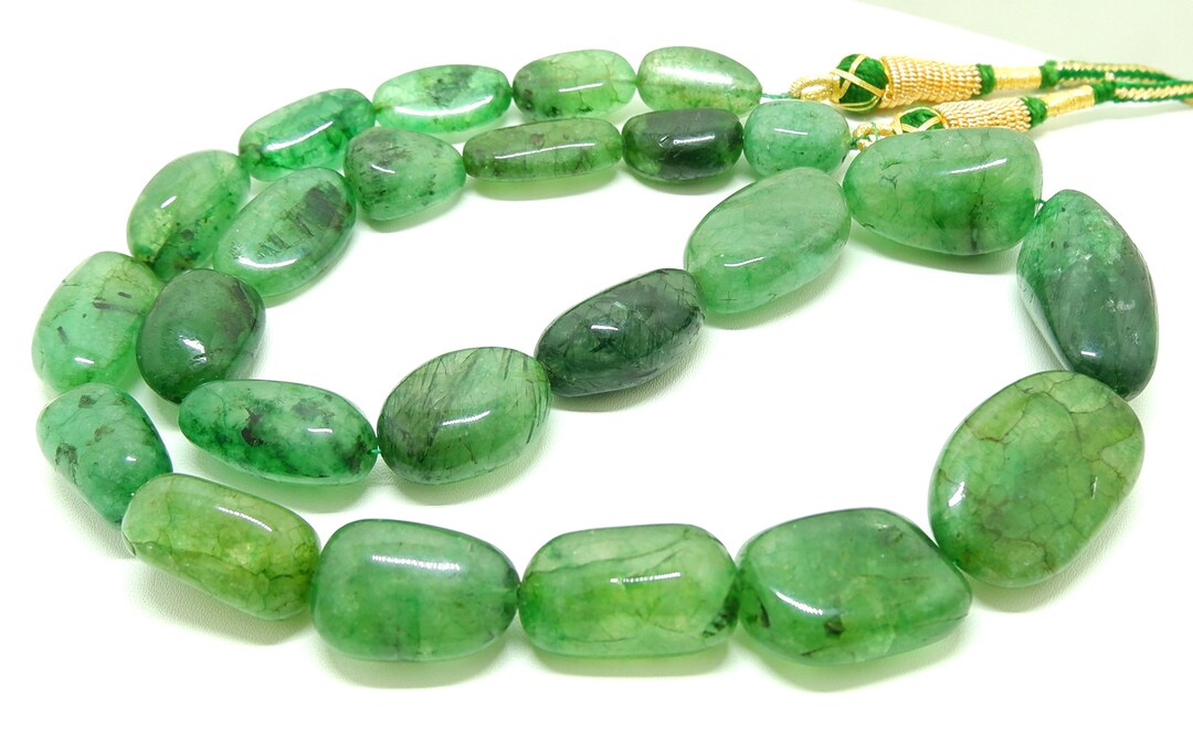 Emerald Tumble Shape Beads, Emerald Tumbles, Emerald Nugget Shape Beads ...