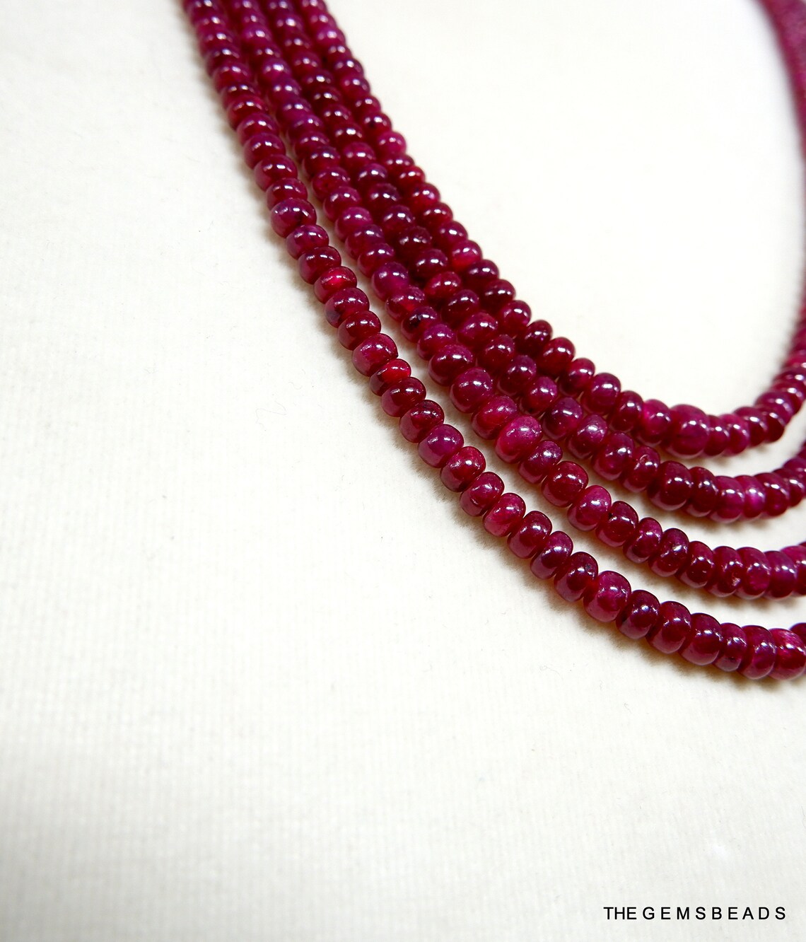 Ruby Beads Finest Quality Ruby Beads Natural Ruby Smooth | Etsy