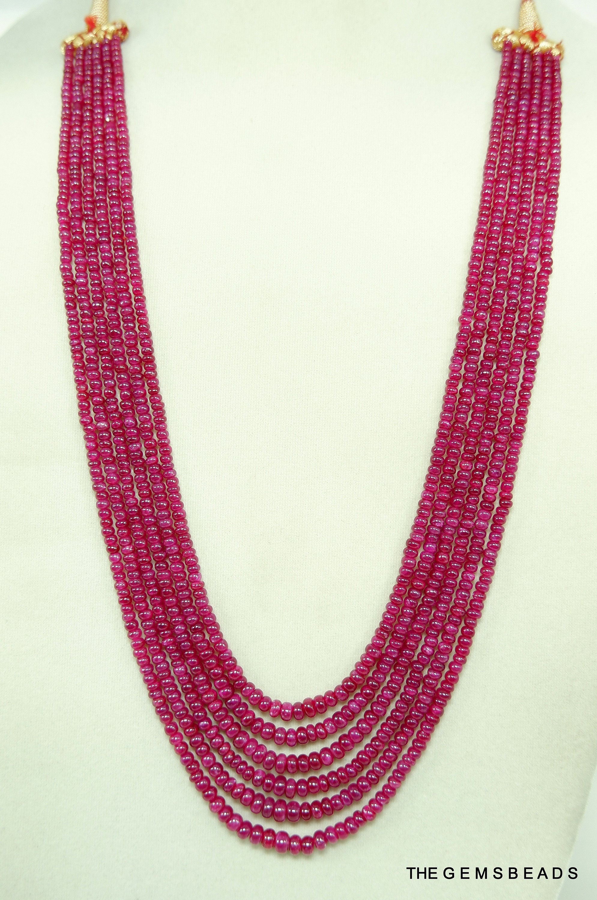 Natural Ruby Beads Strands /natural Mozambique Ruby Smooth - Etsy