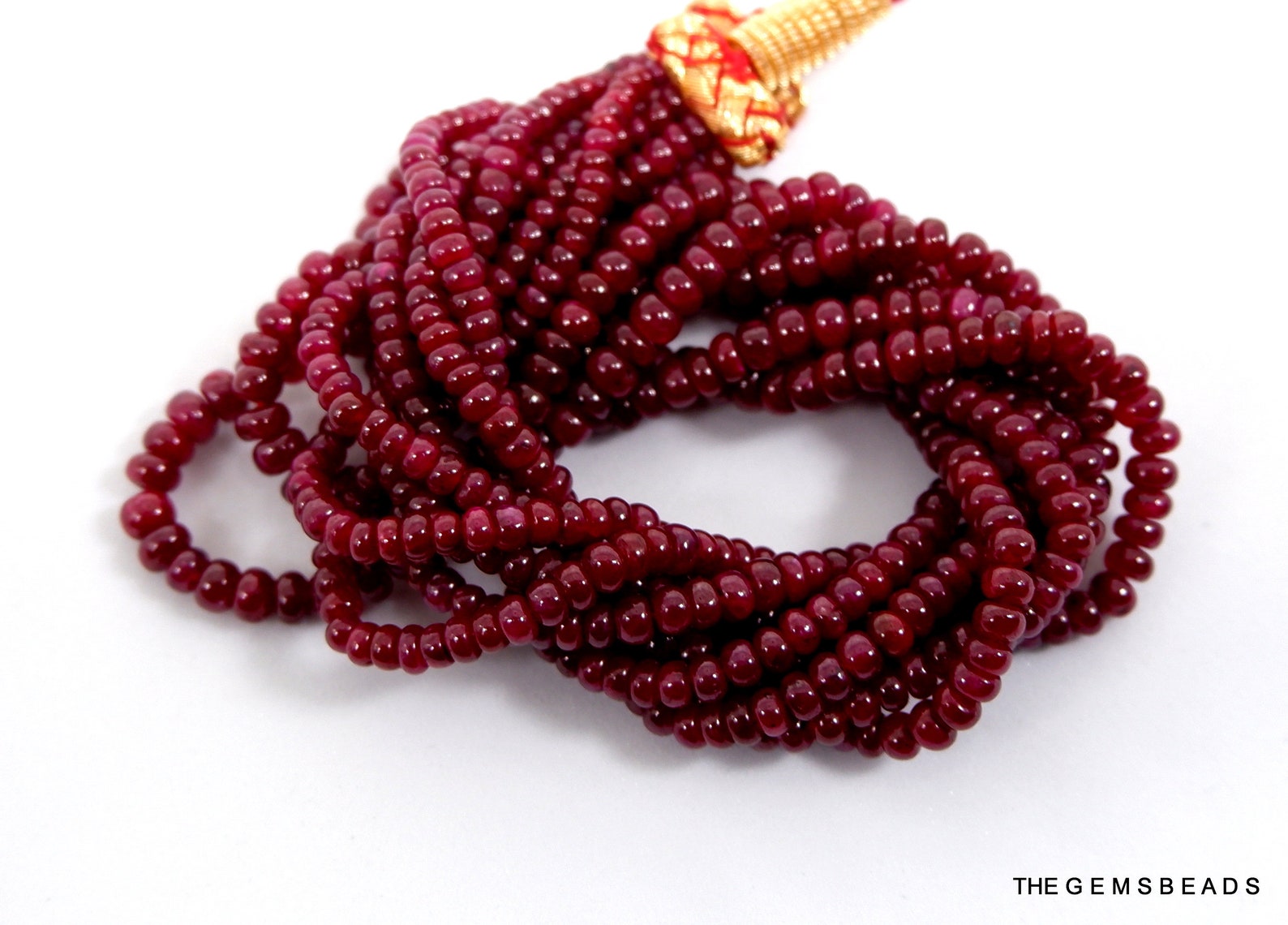 Ruby Beads Finest Quality Ruby Beads Natural Ruby Smooth | Etsy