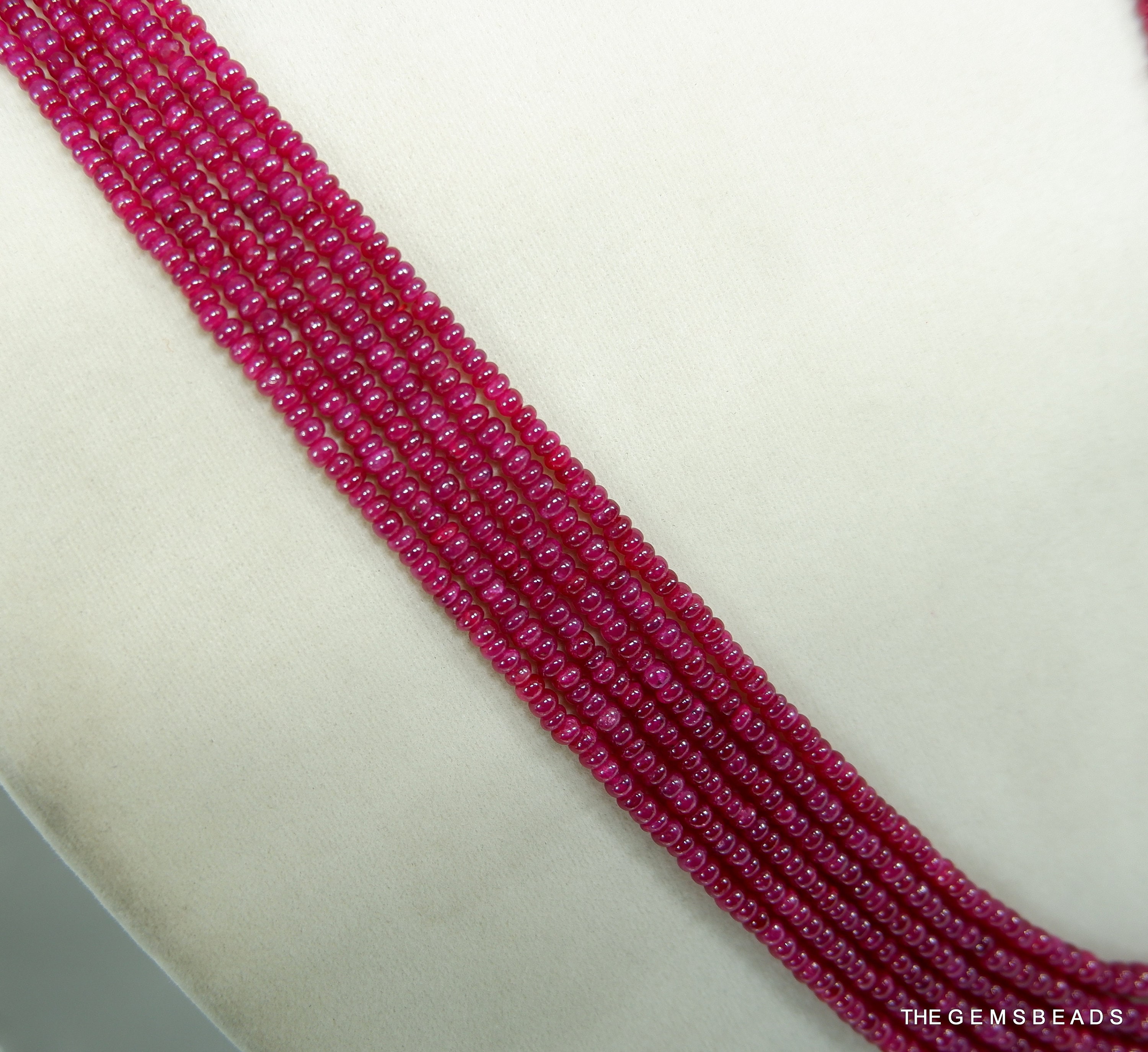 Natural Ruby Beads Strands /natural Mozambique Ruby Smooth - Etsy