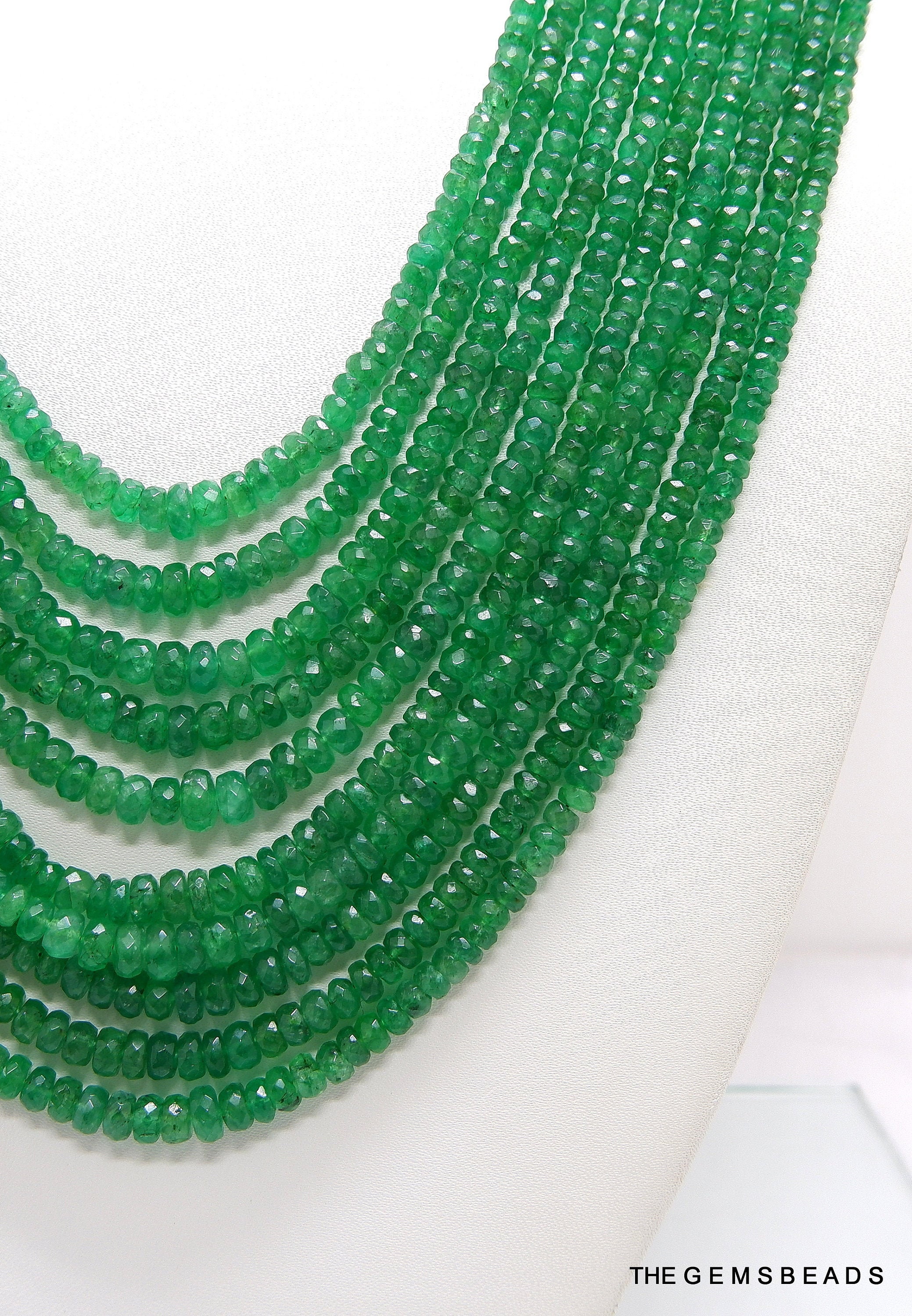 Natural Emerald Beads Green Emerald Beads 6 to 15 Pcs 3.5 Mm | Etsy