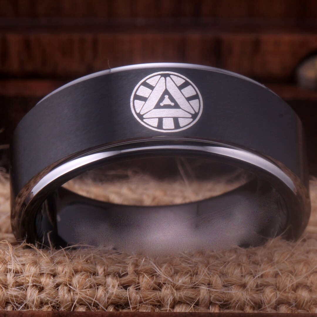 Iron Man Ring Iron Man Reactor Ring Super Hero Ring Custom Laser ...