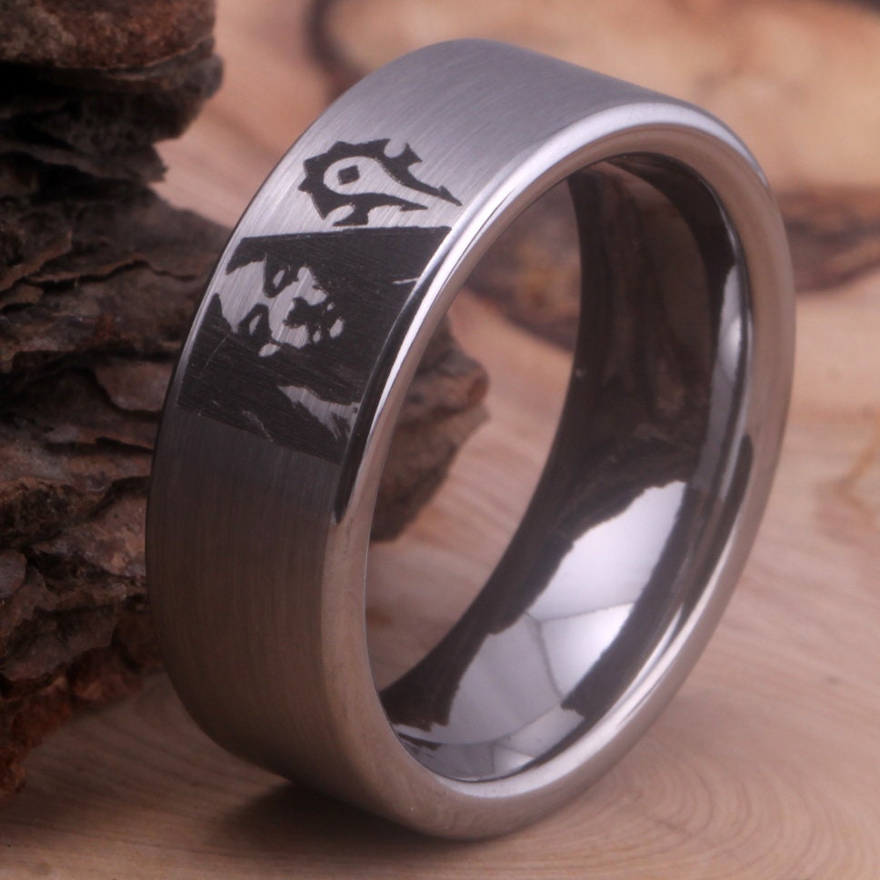 World of Warcraft Ring the Horde Ring WOW 8mm Matte Silver | Etsy