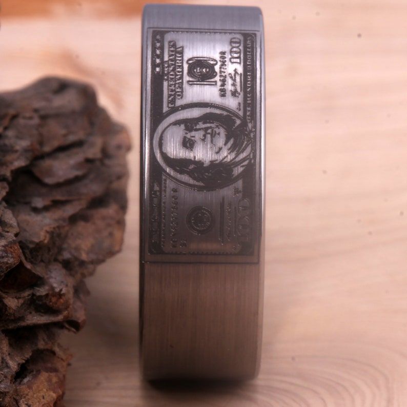 Money Ring 100 Dollar Bill Ring US Dollar Ring Laser Engraved - Etsy