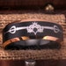 Kingdom Hearts Inspired Keyblade Ring Black Kingdom Heart Tungsten Ring ...