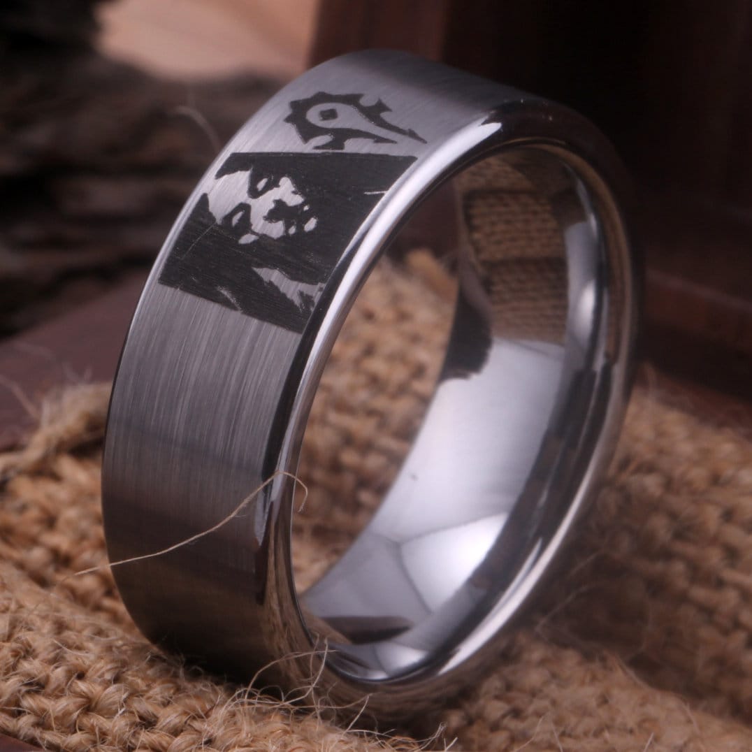 World of Warcraft Ring the Horde Ring WOW 8mm Matte Silver | Etsy