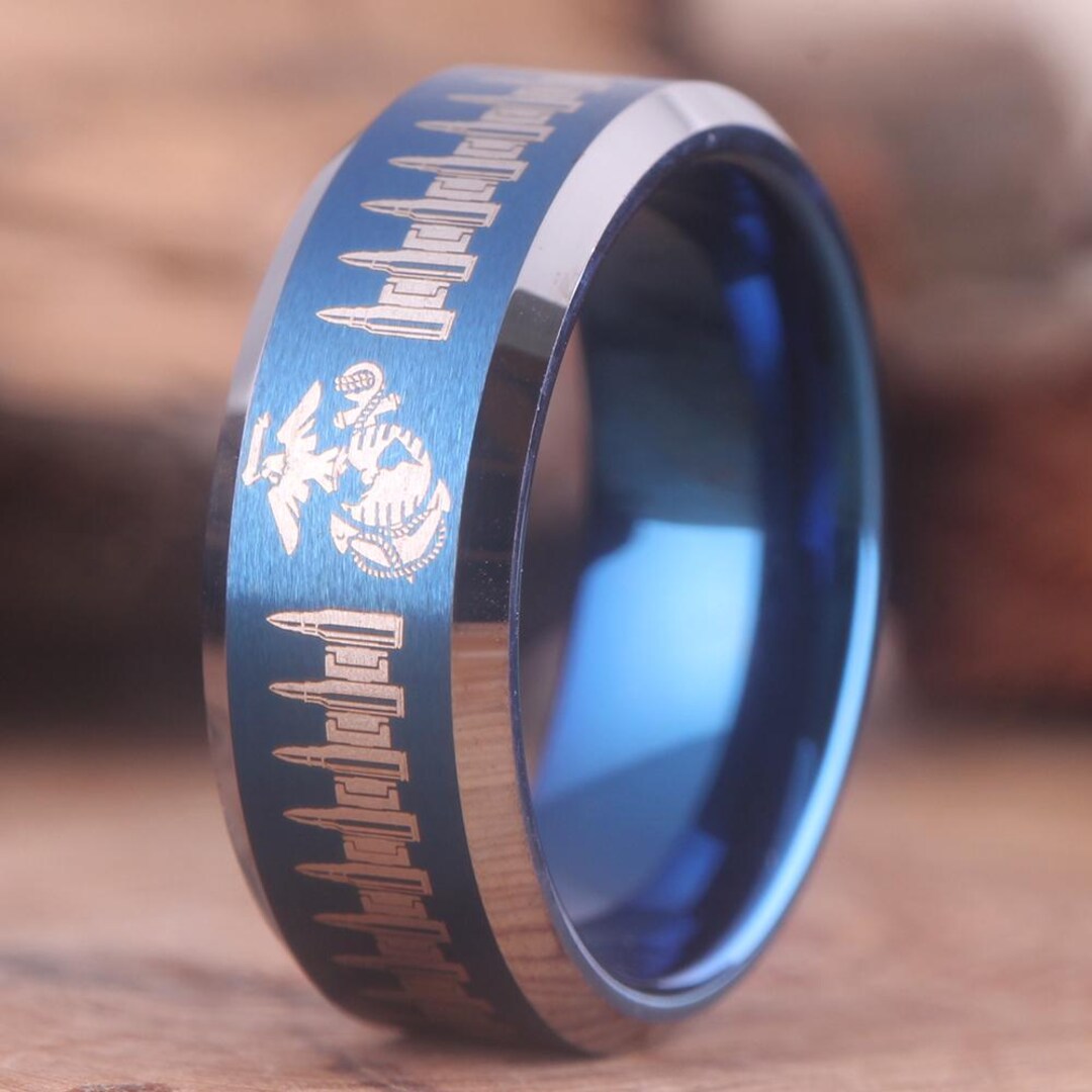 Marines Ring Military Ring US Army Tungsten Ring US Military With ...