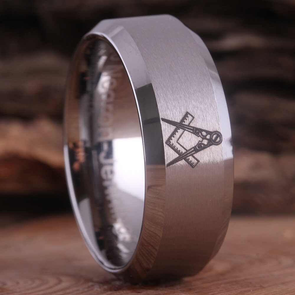 Masonic Ring Freemason Ring Masonic Jewelry Masonic Lodge Ring Masonic ...