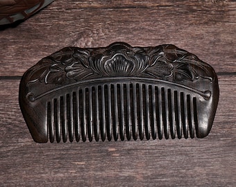 Handmade Seamless Natural Green Sandalwood Massage Comb, Anti Static ...