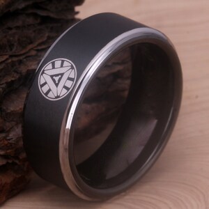 Iron Man Ring Iron Man Reactor Ring Super Hero Ring Custom Laser ...