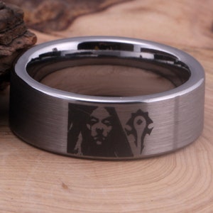 World of Warcraft Ring the Horde Ring WOW 8mm Matte Silver Pipe ...