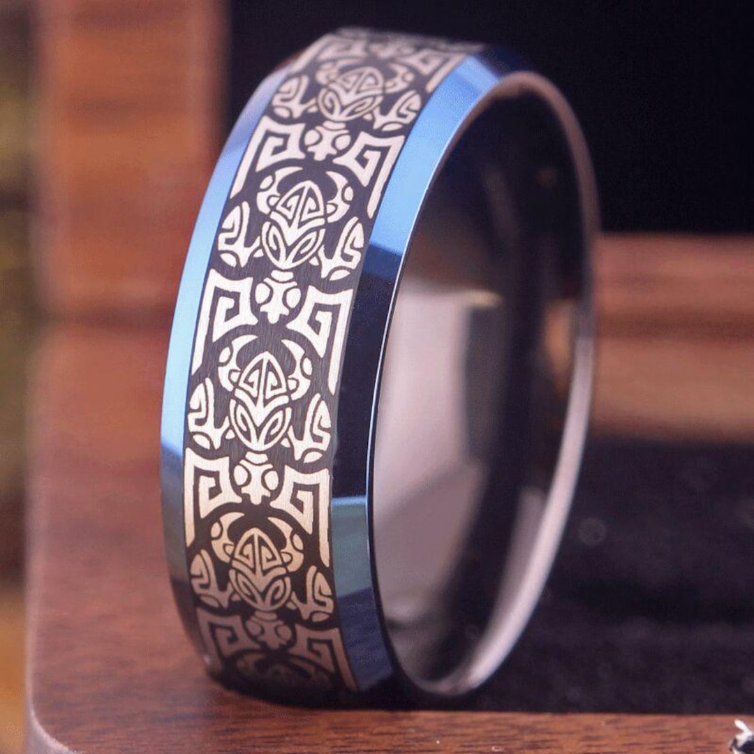 Wedding Band Hawaiian Sea Turtle Ring Sea Turtle Wedding Ring Tortoise ...