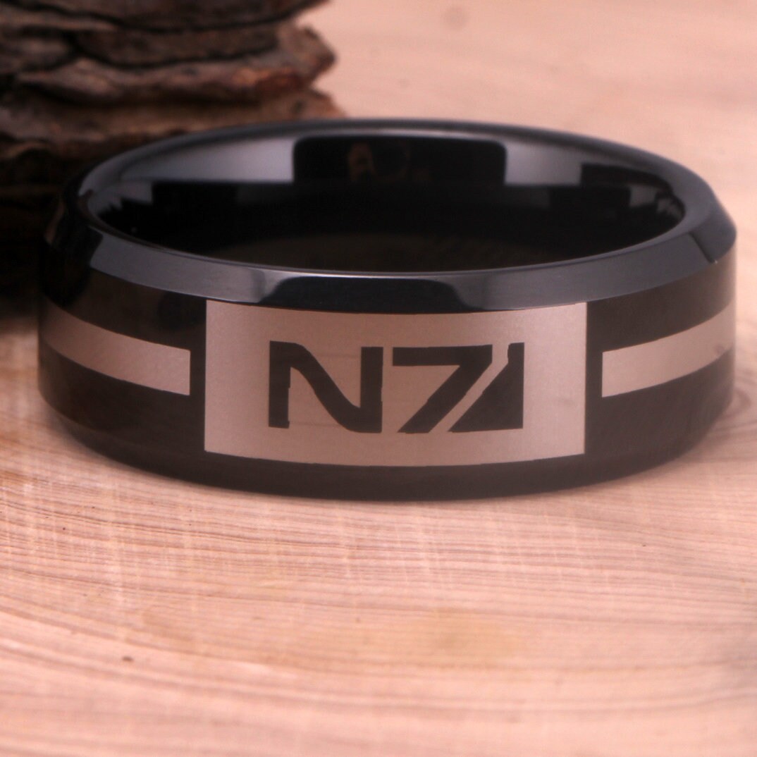 Custom Video Game Ring Mass Effect Ring N7 Combat Suit | Etsy