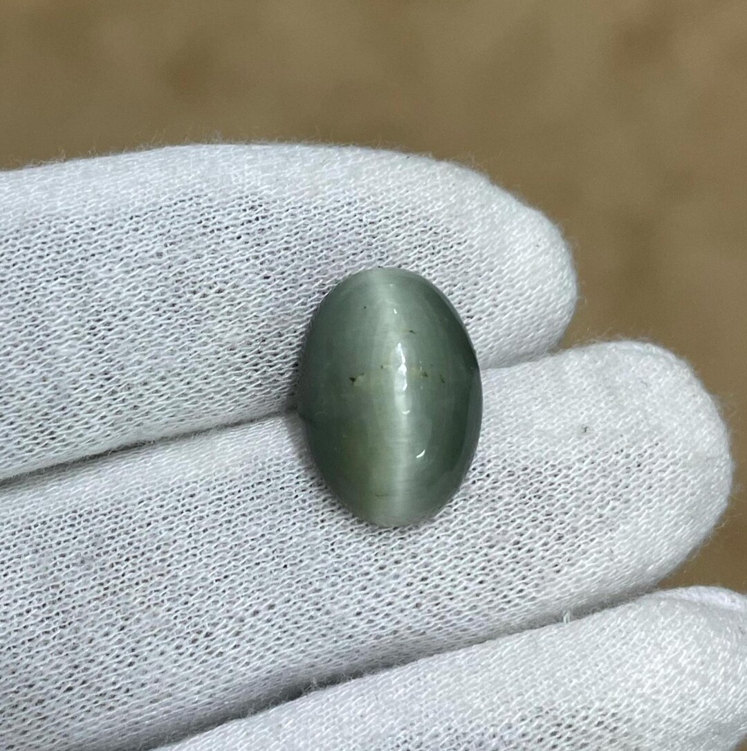 Natural Cats Eye Chrysoberyl Attractive Oval Cabochon From India 100% ...