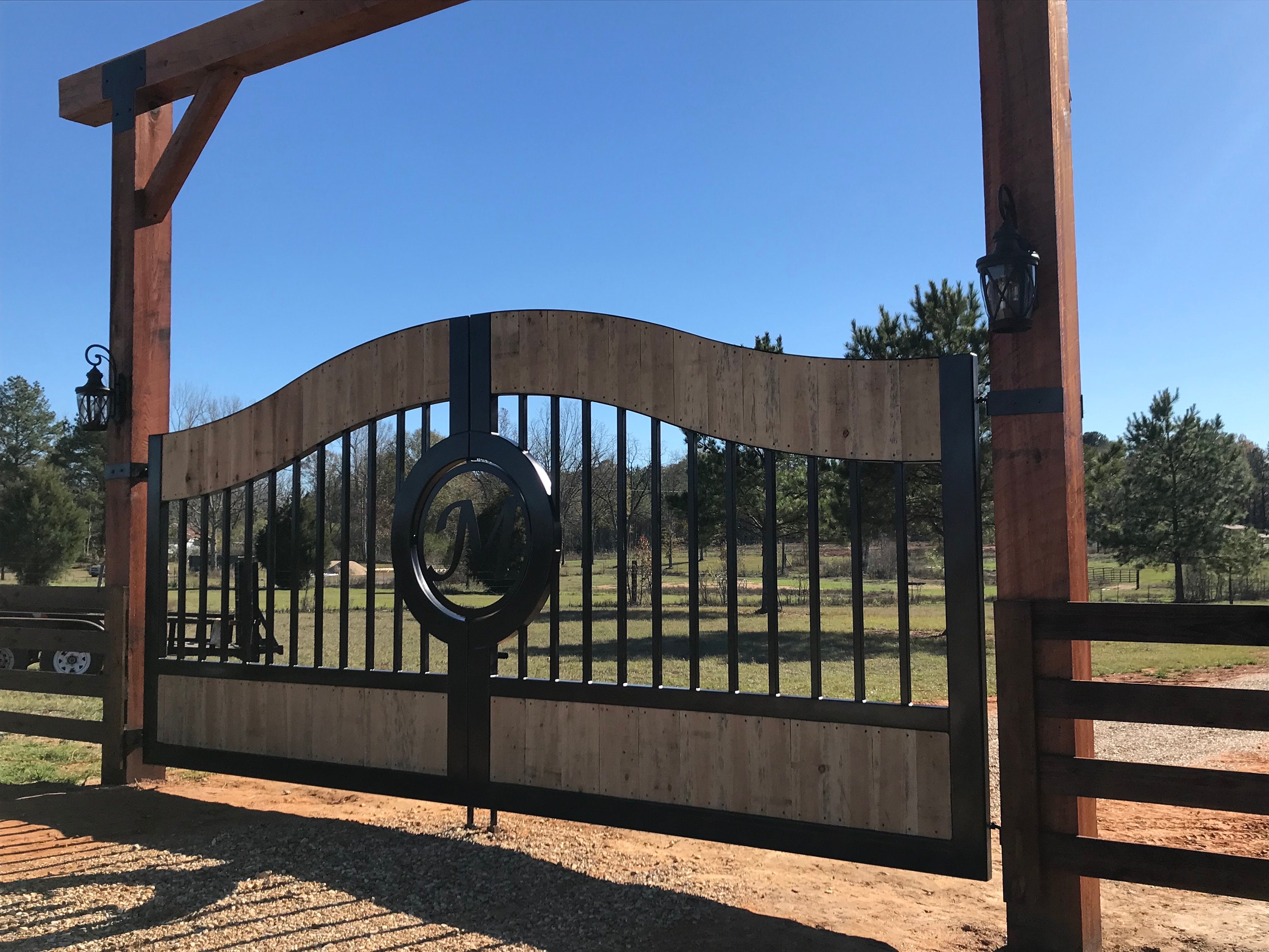 Iron Gates With Horses Double Swing Cutting Horse Gate | This Wrought