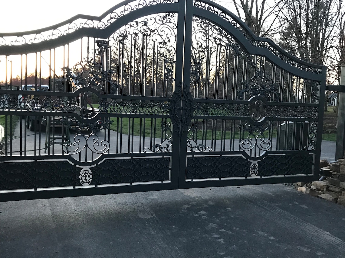 Driveway /estate Gates / Wrought Iron - Etsy