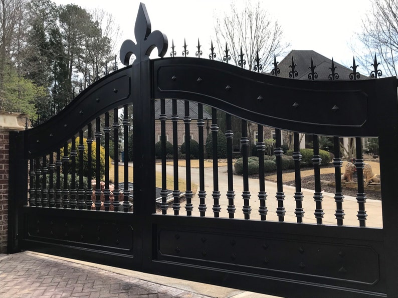 Driveway /wrought Iron /estate Gates “the Scout Gate “ - Etsy