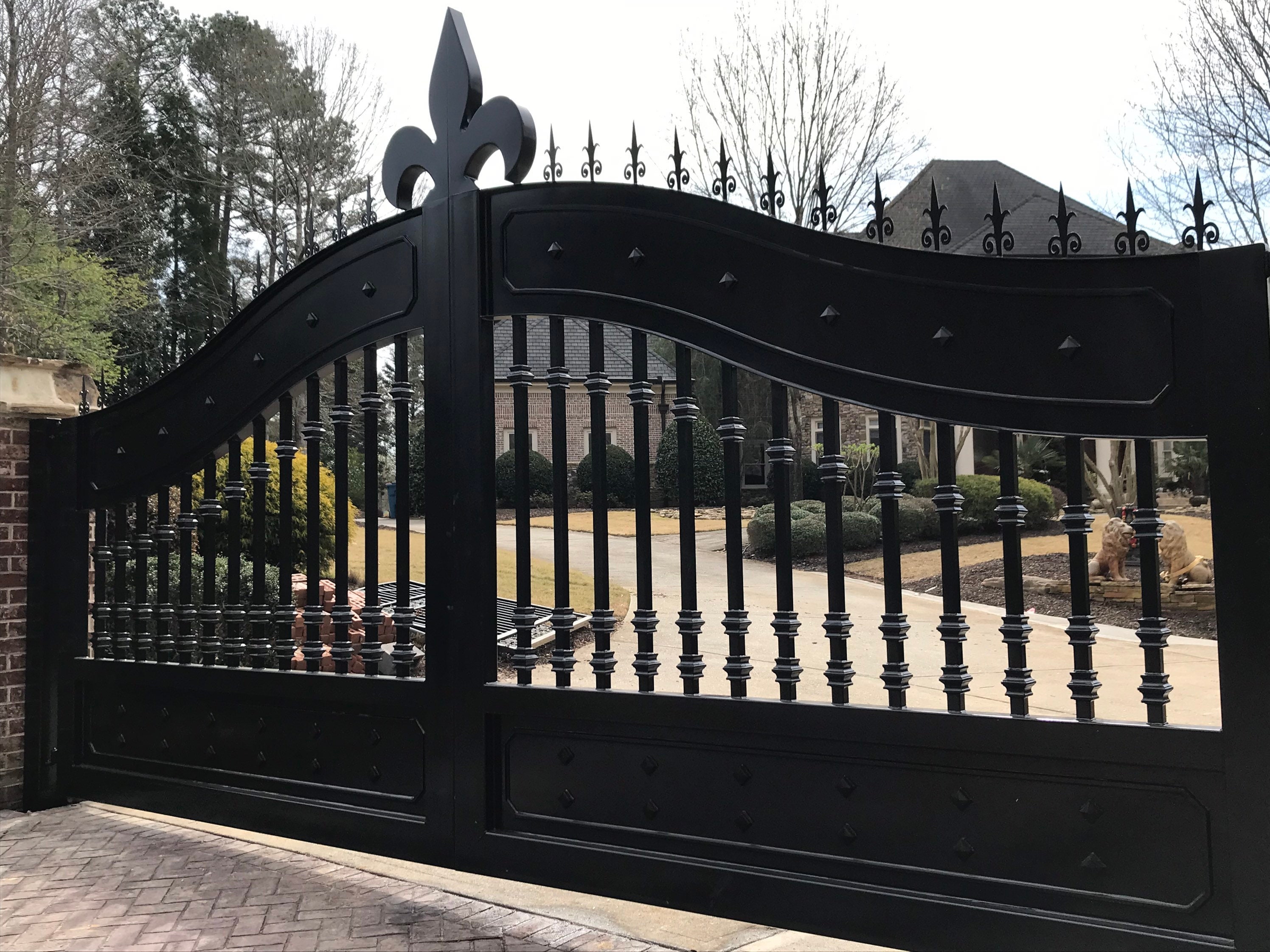 Driveway /wrought Iron /estate Gates “the Scout Gate “ - Etsy