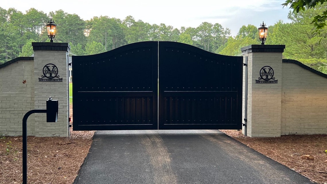 Driveway /estate Gates / Wrought Iron “the Vigen Gate” - Etsy