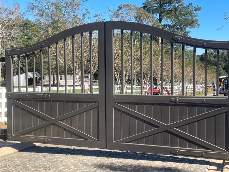 Driveway /estate Gates / Wrought Iron - Etsy