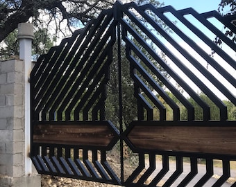 Driveway /estate Gates / Wrought Iron / Farm Gate - Etsy