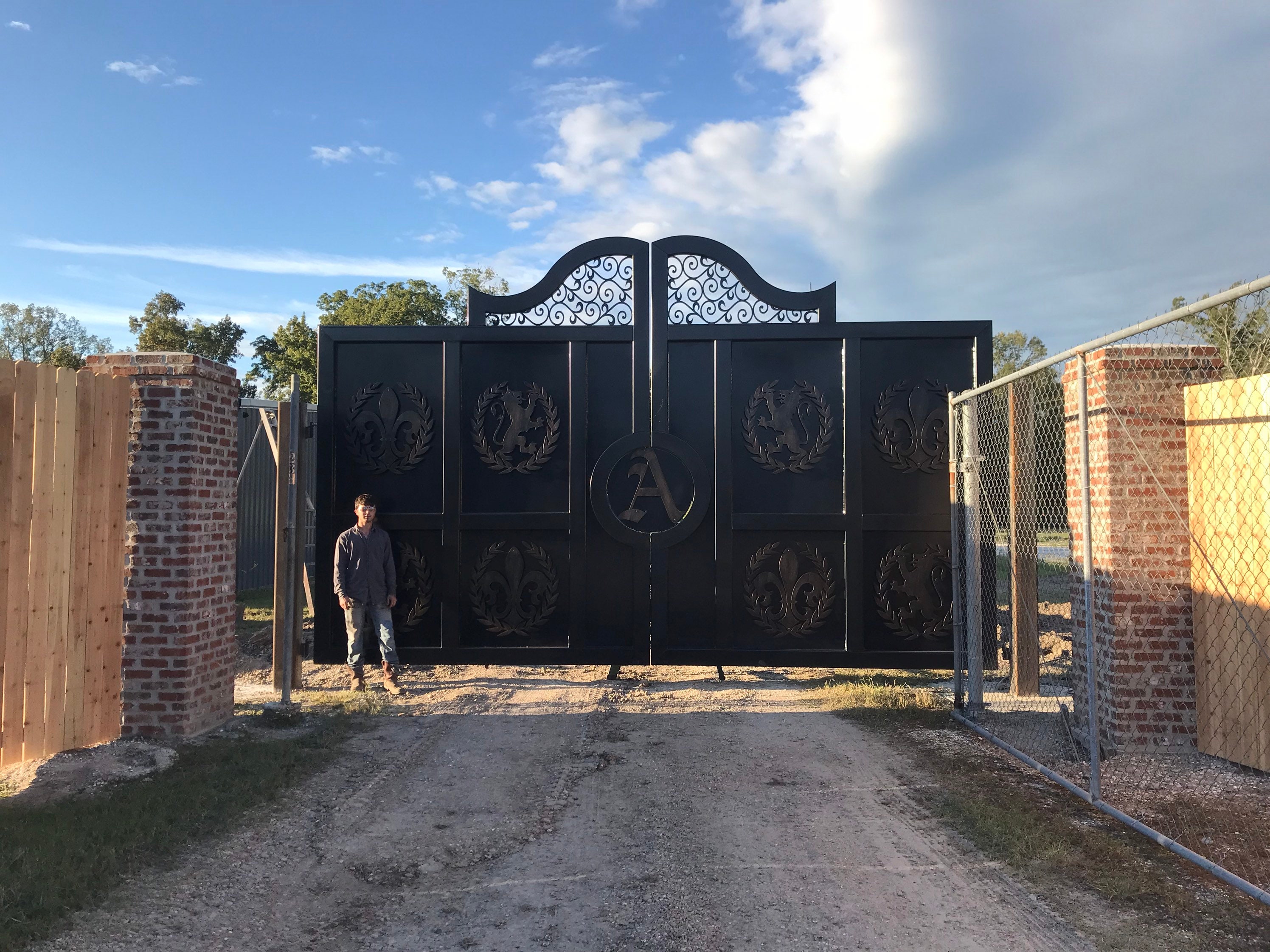Driveway /estate Gates / Wrought Iron “the Studio Gates “ Entry Gates ...