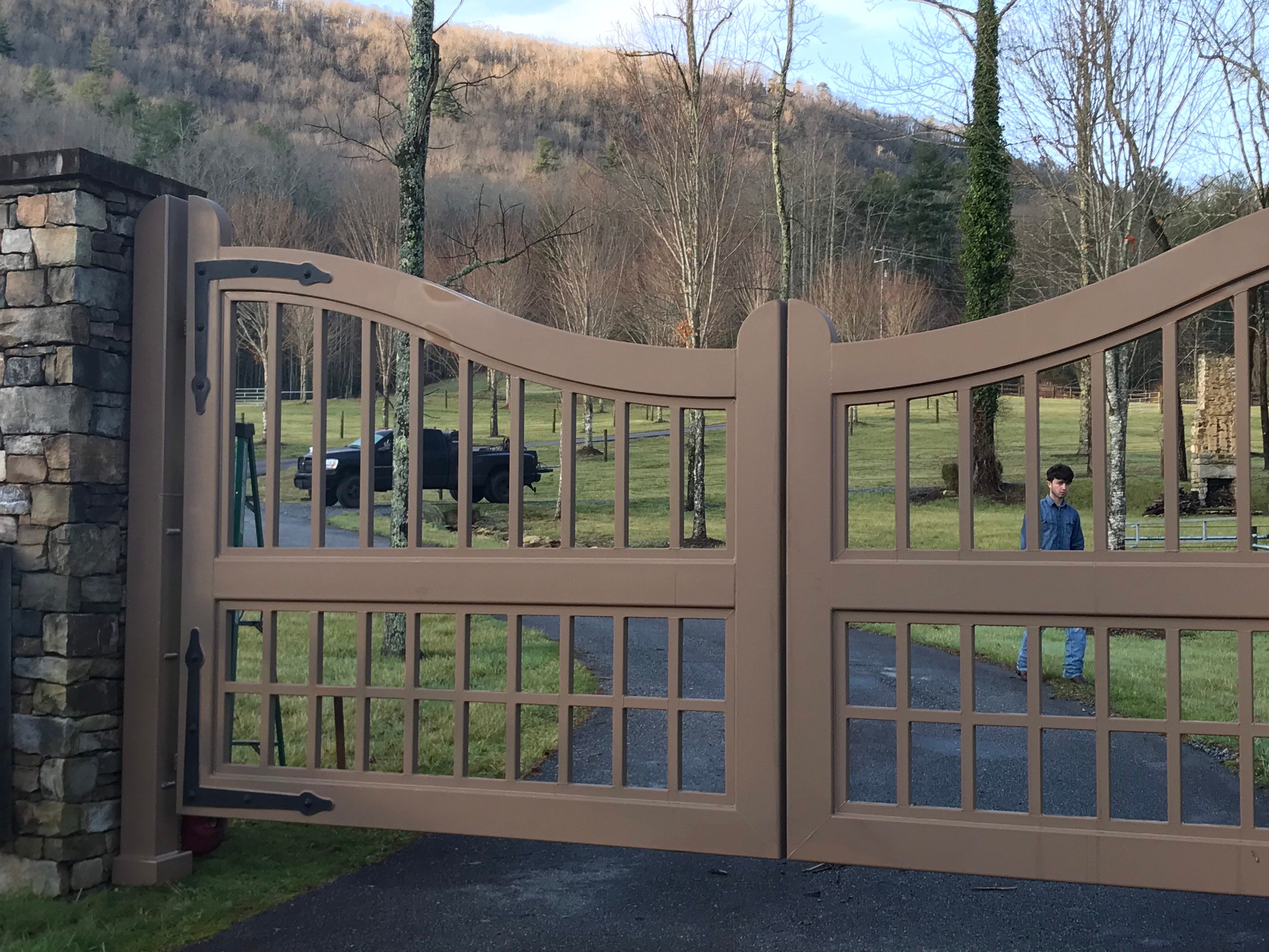 Driveway /wrought Iron /estate Gates “the CLAY Gate” - Etsy