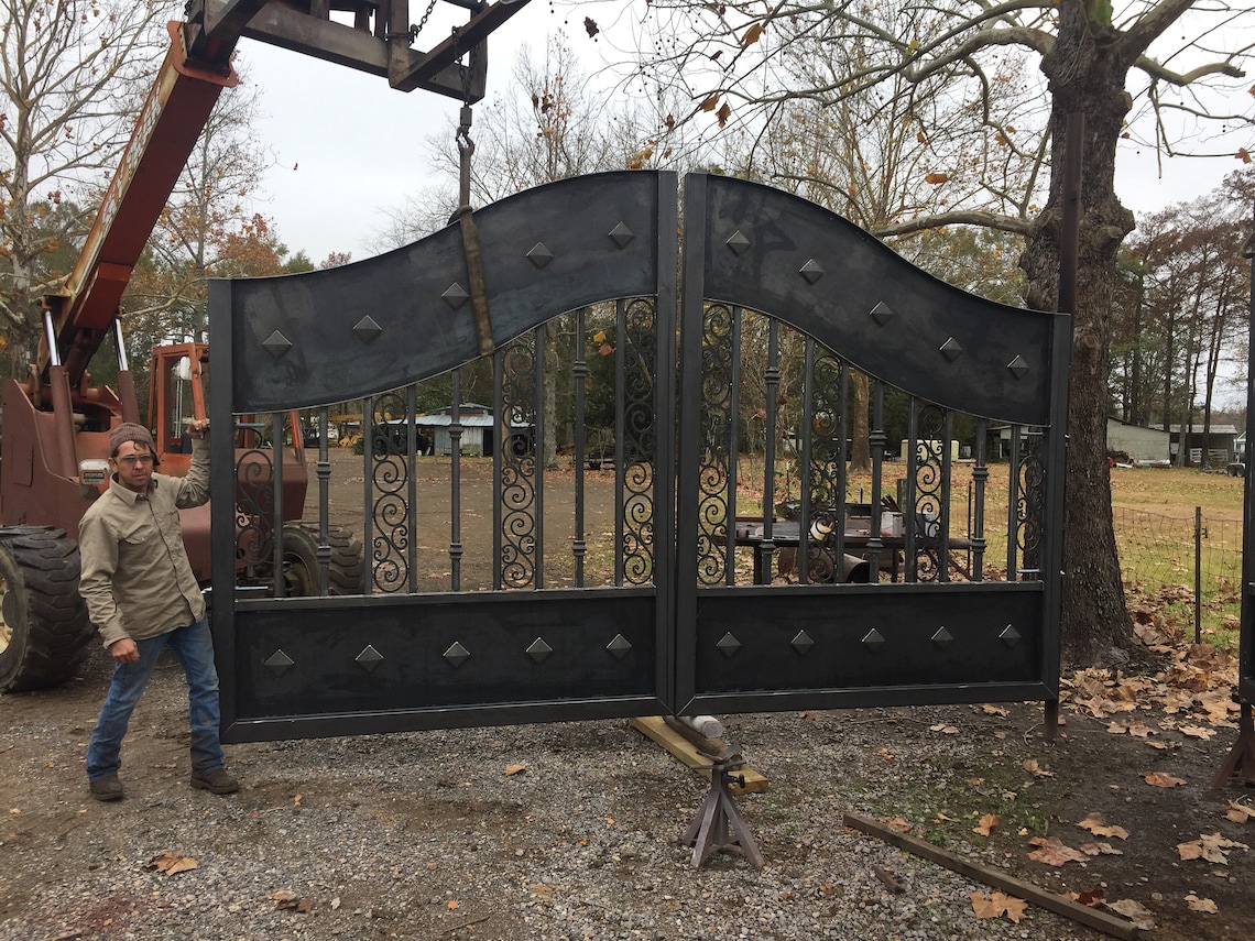 Estate/driveway/wrought Iron Gates. Custom Sizing Available “the Tampa ...