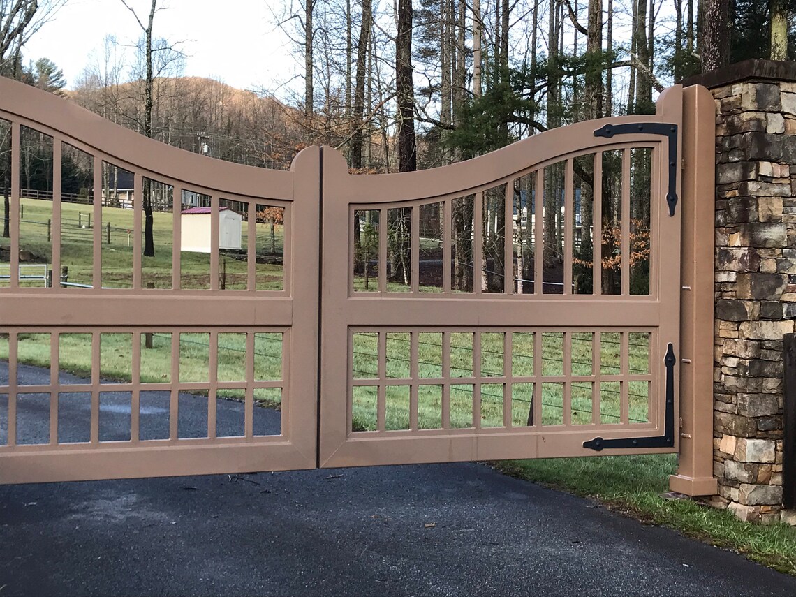 Driveway /wrought Iron /estate Gates “the CLAY Gate” - Etsy